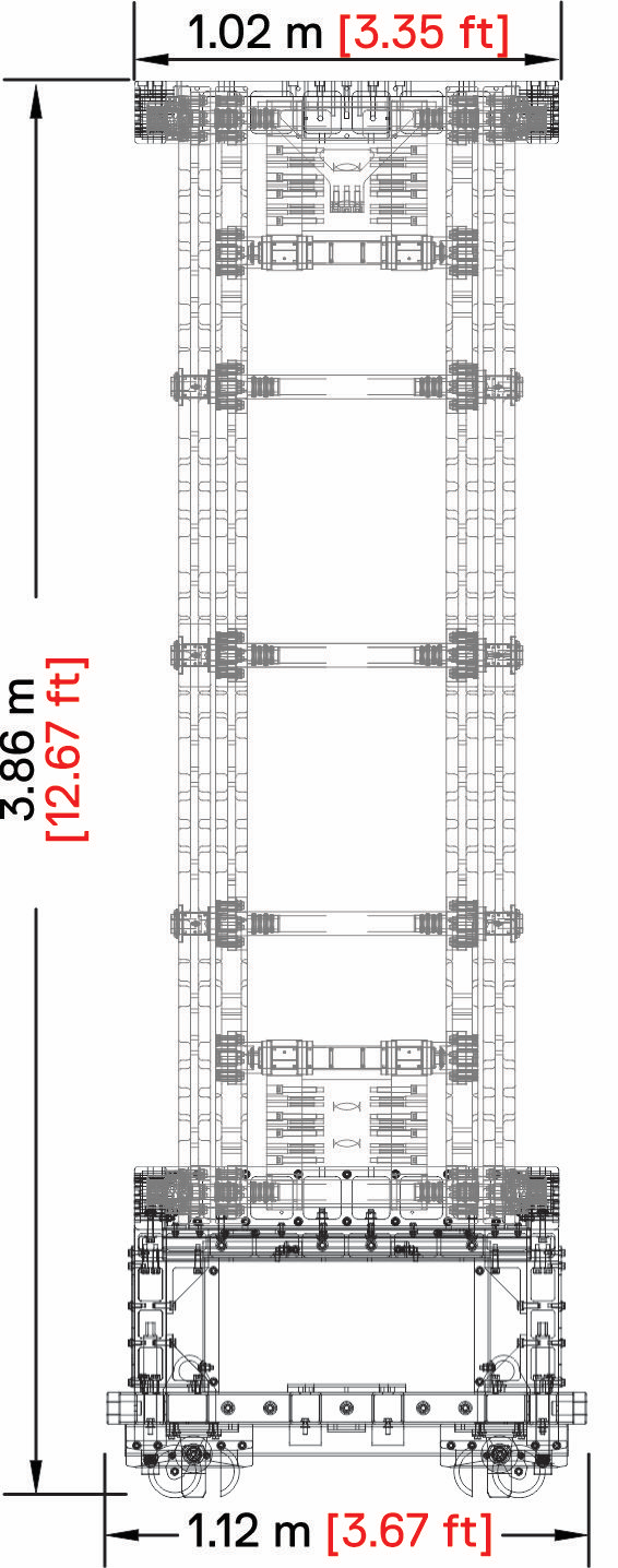 Push Chain Scissor Lift Spec Sheet